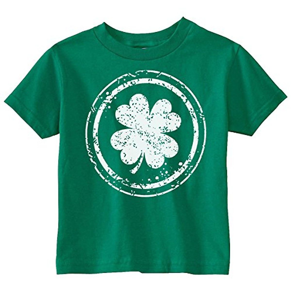 Custom Kingdom Baby Boys Girls Shamrock Four Leaf Clover St Patricks Day T-Shirt (6T, Green)
