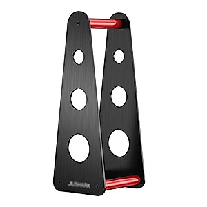 Headset Stand Aluminum Alloy Headphone Stand Head-Mounted Universal Simple Tabletop Earphone Stand Gaming Headset Base Earphone Rack Headphone Stand (Color : Black Red)
