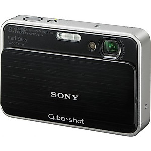 Sony Cybershot DSC-T2 8MP Digital Camera with 3x Optical Zoom (Black)