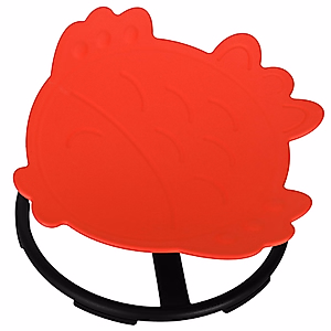 FERUERW Autism Kids Swivel Chair, Sensory Toy Chair, Carousel Spin Sensory Chair for Kids, Training Body Coordination, Kids Spinning Chair (Red)