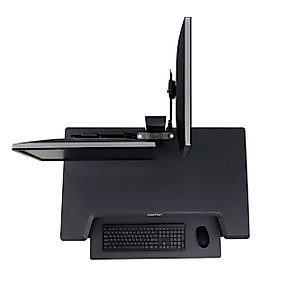 Ergotron – Dual Monitor Double Hinged Bow – Add-on for WorkFit Monitor Kits