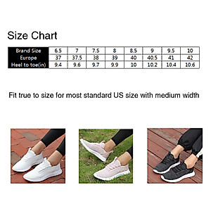 DERORD Women’s Walking Running Shoes Slip on Lightweight Casual Sneakers (Black, Adult, Women, Numeric_8, Numeric, us_Footwear_Size_System, Medium)