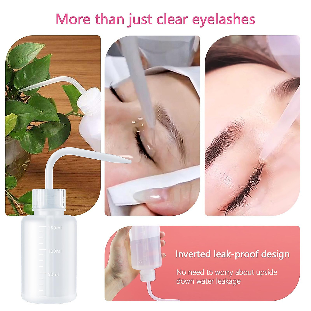 Buqikma Lash Shampoo for Lash Extensions,2.11Floz Eyelid Cleansing Foams,USB Mini Lash Fan,Bottle Mascara Brush Cleaning Brush Lash Cleaning Kit for Professional & Home Use(Pink)