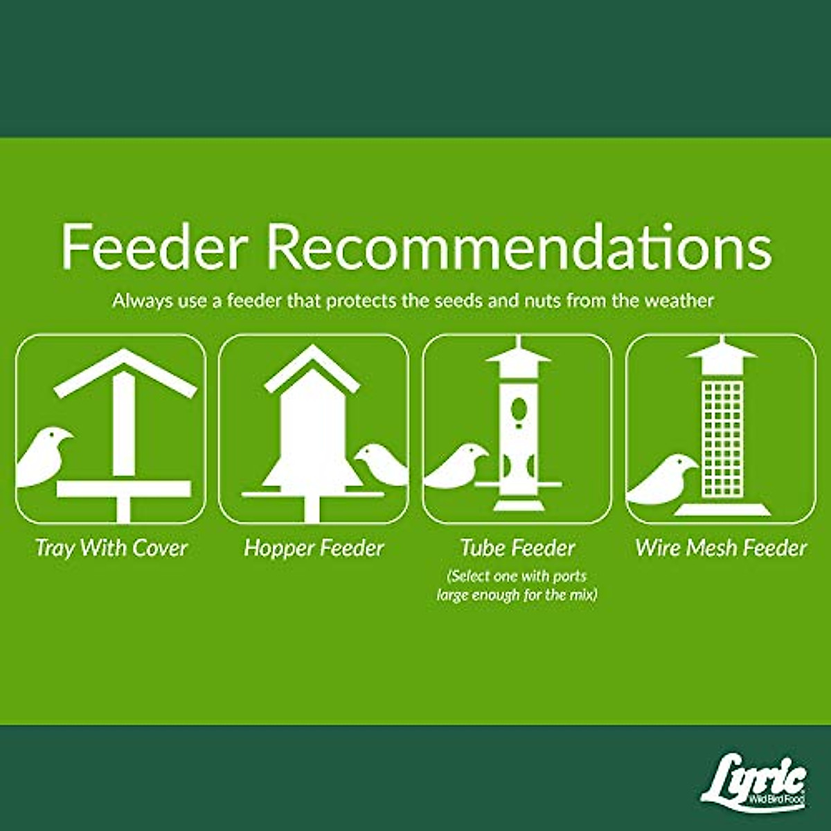 Lyric Woodpecker Wild Bird Seed, No Waste Bird Seed with Nuts, Dried Fruit & Shelled Seeds - 5 lb. Bag