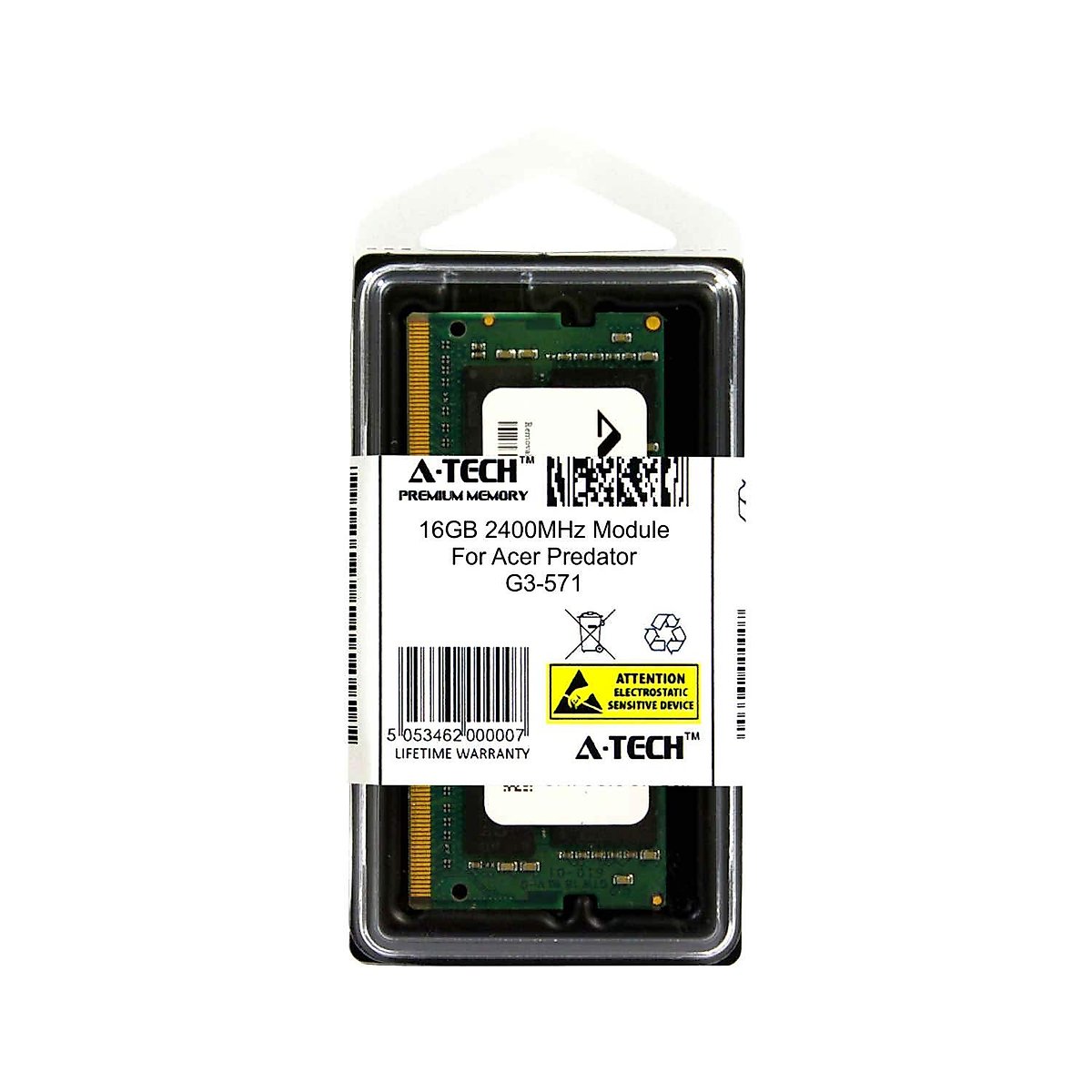 A-Tech 16GB Module for Acer Predator G3-571 Laptop & Notebook Compatible DDR4 2400Mhz Memory Ram (ATMS316800A25831X1)