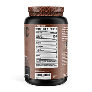 Jacked Factory Authentic ISO Grass Fed Whey Protein Isolate Powder - Low Carb, Non-GMO Muscle Building Protein w/No Fillers, Post Workout Recovery, Chocolate