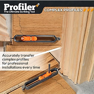 Profiler+ - The Ultimate Scribing Tool - Transfer the Outline of Any Surface onto Any Material - Woodworking Scribe Tool, Precise Contour Gauge Scriber & Construction Tool