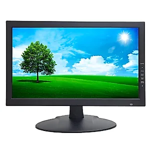1stPV 18.5” 16:9 Wide Screen Security Monitor with HDMI VGA & BNC Inputs and BNC Output Audio Video Display Built-in Speakers, Work with Analog Security Cameras Directly in Addition to DVR/NVR & PC