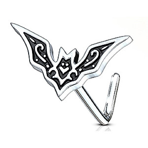 Nose Ring 20g Bat Wings 316L Surgical Steel L Bend Stud