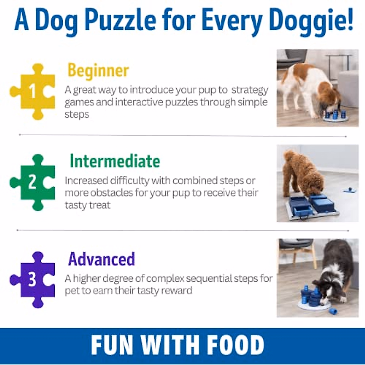 TRIXIE Mini Mover Strategy Game, Advanced Dog Puzzle Toy, Level 3 Activity, Treat Puzzle, Interactive Play, Enrichment