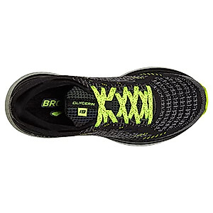 Brooks Women's Glycerin 19 Neutral Running Shoe - Black/Nightlife/Spa Blue - 11