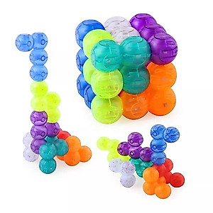 Kids Magnetic Building Puzzle Blocks, Set of 7 Multicolored Cubes, Magnets Fidget for Kids, Teens and Adults, Sensory Toys for Adults and Kids