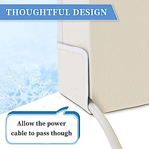 21''Wx 15''Hx 3.5'' Indoor Air Conditioner Cover for Inside Window, 3 Layers AC Cover for Inside, Indoor Window AC Unit Insulation Cover for Winter