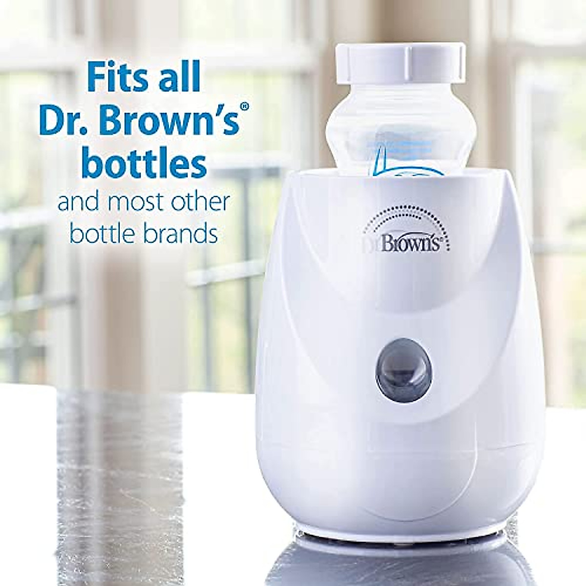 Dr. Brown’s Insta-Feed Bottle Warmer and Sterilizer with Microwave Steam - for Baby Bottles, Nipples, Bottle Parts, Pacifiers, Teethers and Breast Pump Parts
