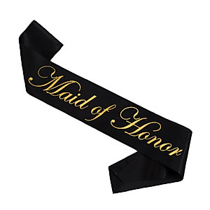 GEMICH BACHELORETTE PARTY SASH SET: Bride to be , Maid of Honor , 6 Bridesmaids Sashes and 8 Tattoos, Team Bride , Tiara, Veil, Bridal Shower Favors.