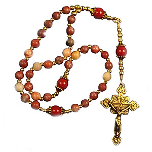 Greek Eastern Orthodox Rosary Red Italian Onyx Chotki Komboskini Handmade Prayer Beads Gift