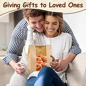 110 Pcs Bread Bags for Homemade Bread With Window Sourdough, 13.78x8.27x3.54 in, Sublaga Paper Bread Bags with 120Pcs Sealing Stickers, Packaging and Storage of Baked Goods Suitable for Bakers (110)