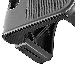 ACSTEP Heavy Duty Step Stool with Back Support, Kids Step Stool, Adult Folding Stool for Outdoor or Indoor Kitchen Step Stools and Bathroom Stool, 9 inch Toddler Step Stool - Black