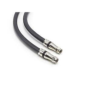 THE CIMPLE CO 3 Feet - RG-11 Coaxial Cable F Type Cable High Definition with RG11 Coax Compression Connectors - (Black)