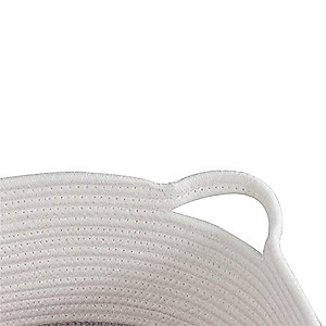 Nerseki Cotton Rope Hamper Basket 16"x18" (3-toned Gray)