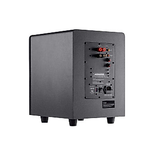 Monoprice Premium Select Subwoofer - 8-Inch Woofer, 200 Watt, 4 Ohm Nominal Impedance, Auto On/Off, Black