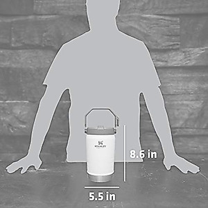 Stanley IceFlow Stainless Steel Water Jug with Straw, Vacuum Insulated Water Bottle for Home and Office, Reusable Tumbler with Straw Leakproof Flip 40OZ