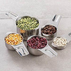 Airtight Canisters Sets for the Kitchen Counter - Stainless Steel Food Storage Containers with Glass Lids for Tea Coffee Sugar Flour Baking Dry Storage, Metal Pantry Canister - Extra Large 10PCS