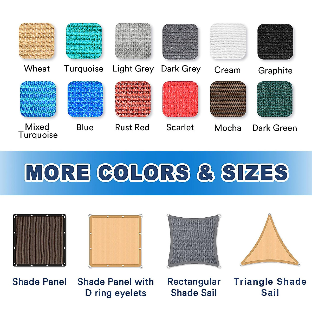 VICLLAX 90% Shade Fabric Sun Shade Cloth Privacy Screen with Reinforced Grommets for Outdoor Patio Garden Pergola Cover Canopy 10x16 FT, Wheat