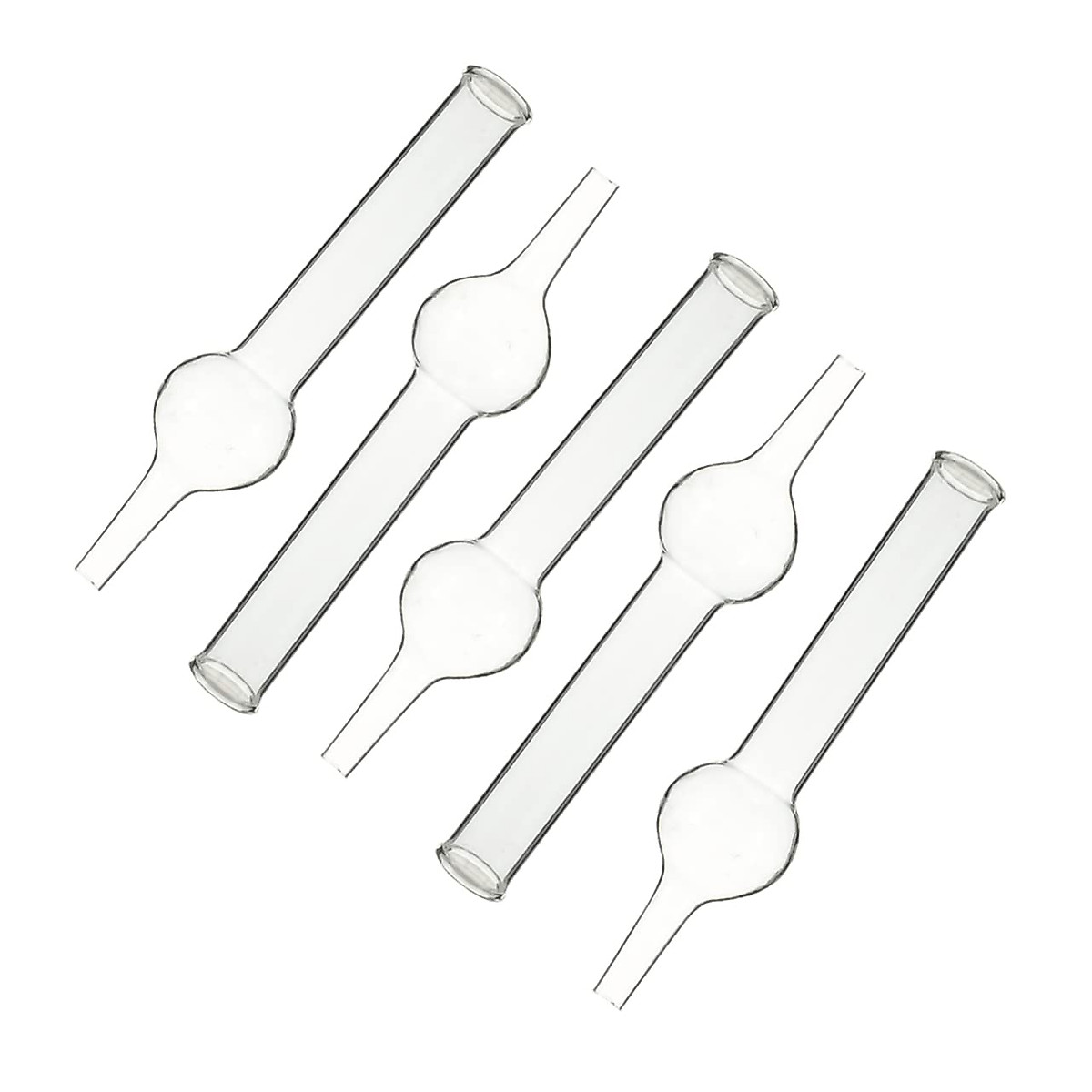 Hemoton 5pcs Chemical Experiment Equipment Candy Tubes Containers Chemistry Drying Tube Glass Laboratory Drying Tube Single Ball Drying Tubes Glass Drying Tubes Filling Glass Tube