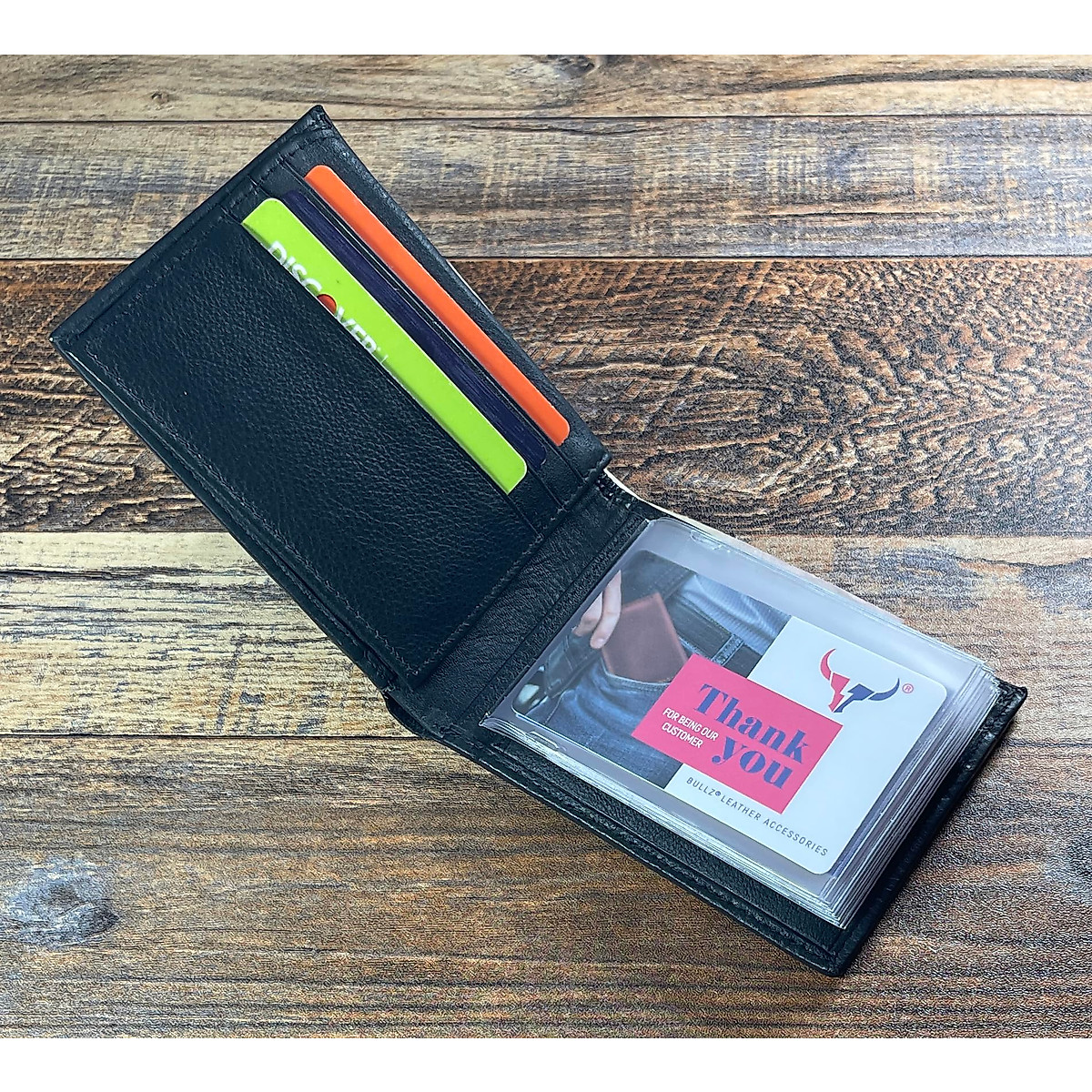 Set Of 2 Heavy Duty Vinyl Credit Card ID Holder Wallet Insert MADE IN USA