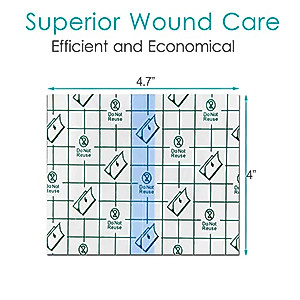 Thigh Lift Tape Transparent Lifting Adhesive Bandage Patch for Leg Body Sagging Skin Fat Cellulite Invisible Anti Chafing Ultra-Thin Inner Paste Waterproof Pad Disposable 4"x4.7" (Pack of 50)