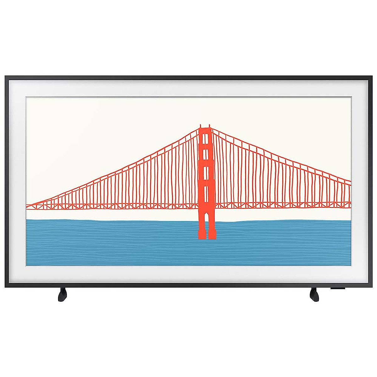 SAMSUNG QN75LS03AAFXZA 75 Inch The Frame QLED 4K Smart TV Bundle 75 inch The Frame Customizable Bezel Modern Brown