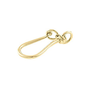 14K Gold Shepherds Hook, Gold Shepherds, 14K Shepherd Earwires, Gold Enhancer Charm Holder, Gold Shepherd Pendant, Gold Charm Enhancer