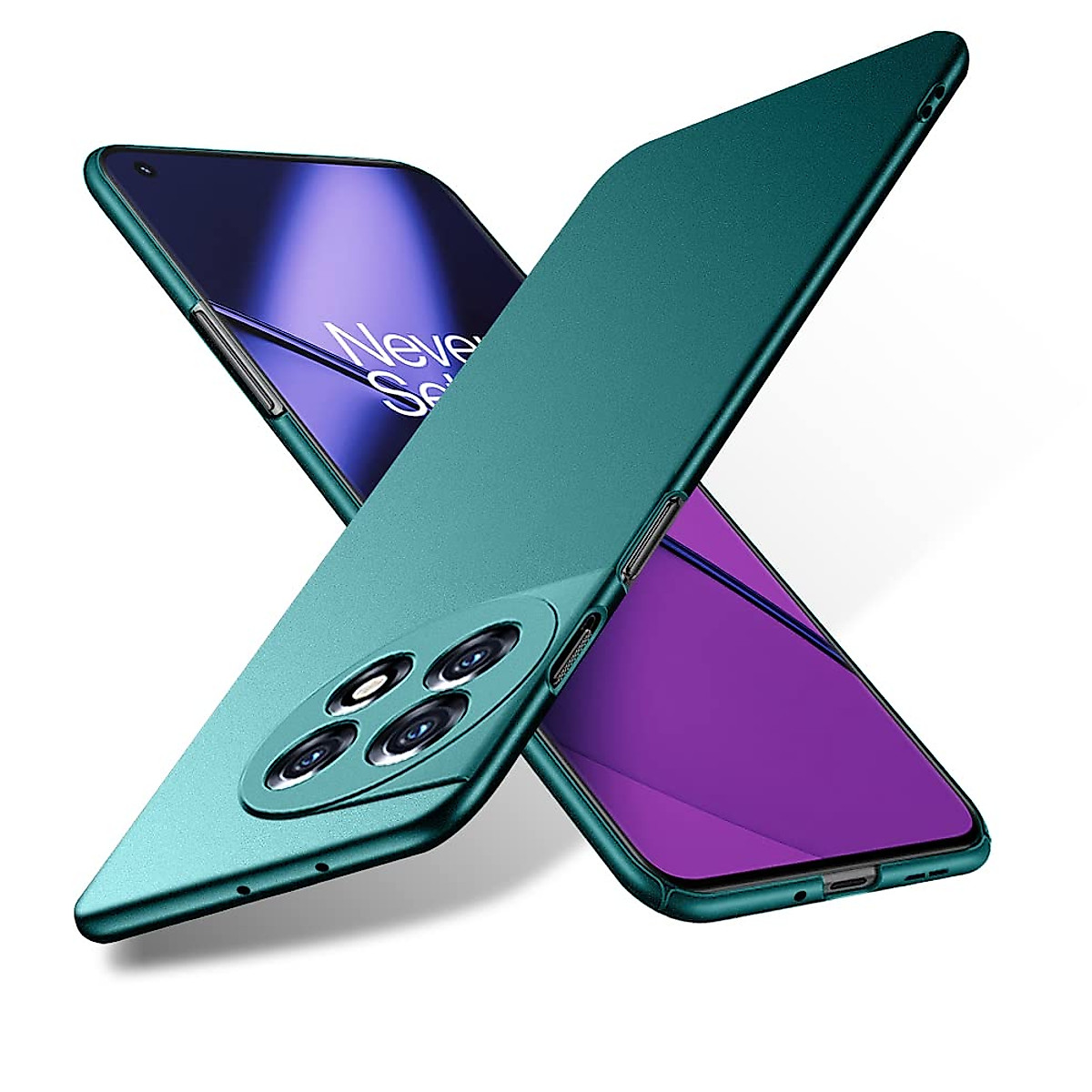 Bastmei for Oneplus 11 Case 5G(2023),Extremely Light Ultra-Light Super Slim Camera Protection Hard PC Cover Case for Oneplus 11 5G(Gravel Green)