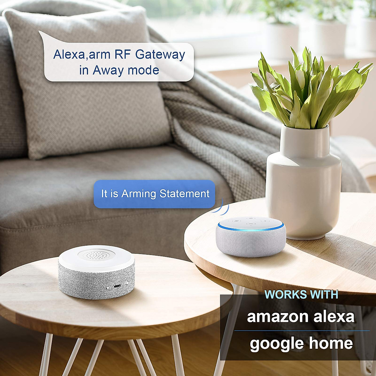 Smart Security System WiFi Alarm System Kit Wireless with APP Push and Calling Alarms DIY No Monthly Fee for Home Apartment Office Store and Business