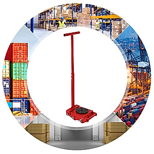 13200LB Machinery Skate,4 Rollers Dolly Skate Roller,with 360 Degree Rotation Cap, Industrial Machinery Mover