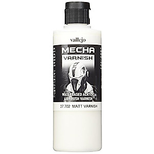 Vallejo Mecha Matt Varnish 200ml Painting Accessories, VJ27702, 6.76 Fl Oz (Pack of 1)