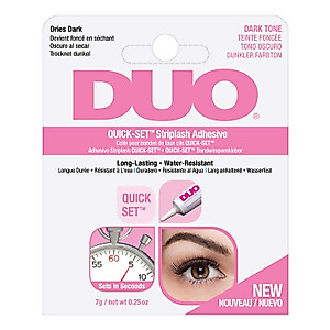 Duo Water Proof Eyelash Adhesive, Dark Tone 1/4 oz (Pack of 3)