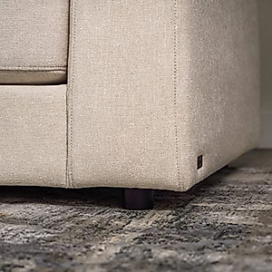 Abbyson Living Elliot Sofa - Transitional Design, Fabric, Stain Resistant, Sand