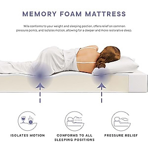 Modway Mila Firm 8" Fiberglass Free Memory Foam Full Mattress