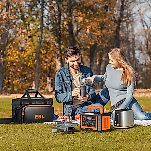 EBL Fireproof and Waterproof Document Bag Compatible with Portable Power Station 300W/500W/1000W/2000W, Home Basic Batteries AA AAA C D Battery and More