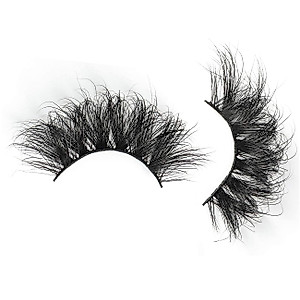 HICOCU 25mm Lashes Mink 3 Pairs False Eyelashes Dramatic Look lashes 25mm Set Pack 3D Lashes Long Volume Mink Eyelashes(WYS-SHD-3)