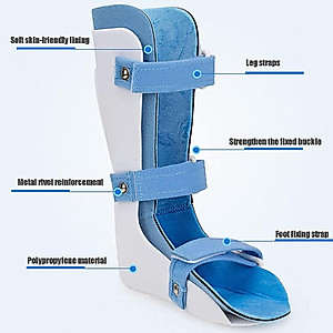 UZIAH Kids Drop Foot Splint Othopedic Ankle, Foot Brace Night Splint Support ​For Ankle Sprain Fracture Fixation Brace for Varus Correction Foot Support,Right,S