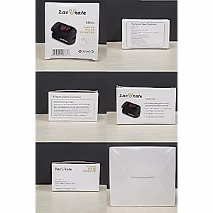 Zacurate Pro Series 500DL Fingertip Pulse Oximeter Blood Oxygen Saturation Monitor with Silicone Cover, Batteries and Lanyard (Royal Black)