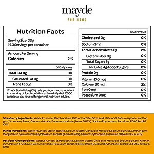 Mayde Bursting Popping Boba Pearls, Strawberry, Mango, Passion Fruit - 3 Flavor Party Kit (490 gms, 3 pack)