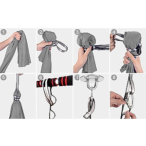 Therapy Sensory Swing for Kids and Adult (Hardware Included) Adjustable Cuddle Bedroom Hammock Has Calming Effect On Child with Special Needs(Gray Size:59"x110")