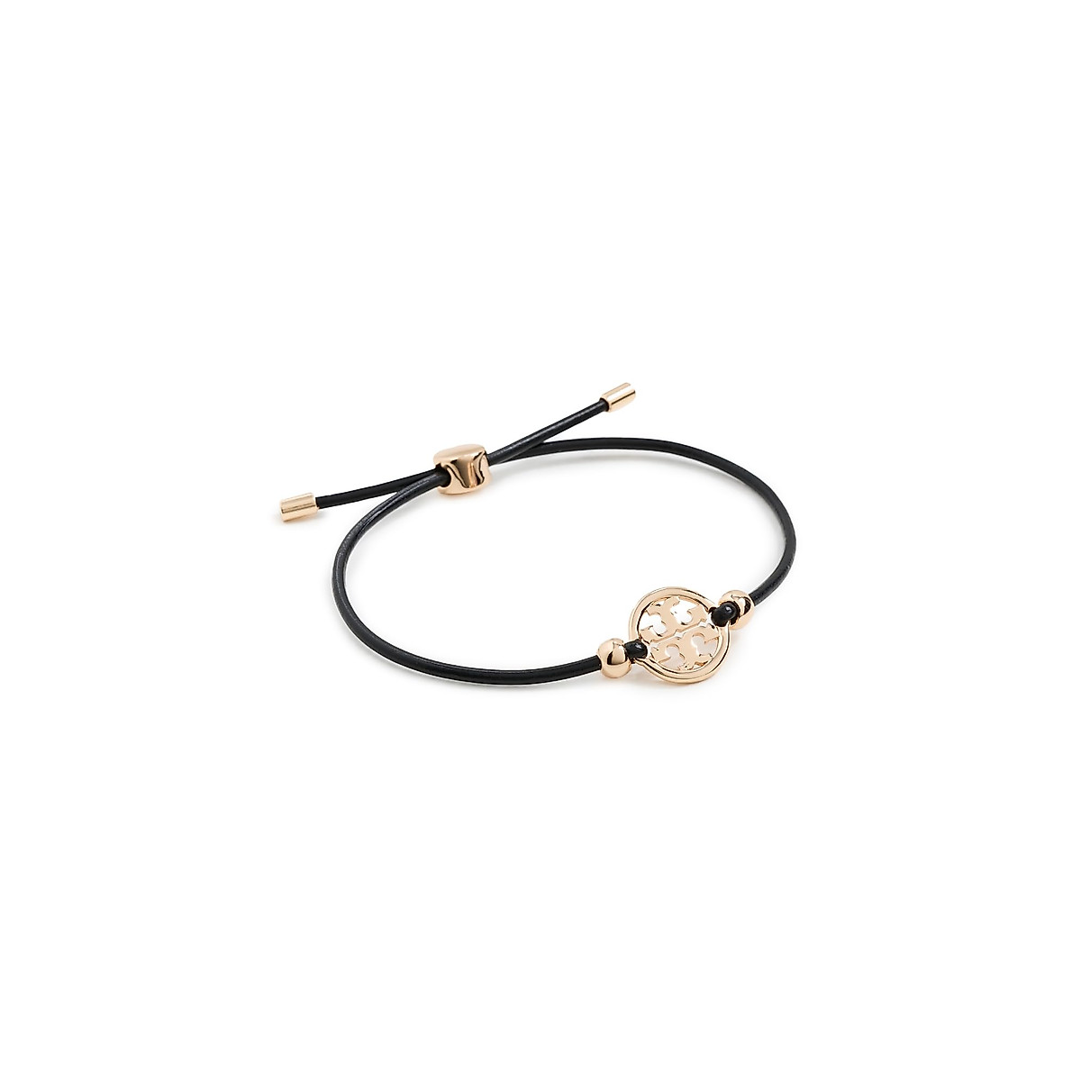 Tory Burch Women's Miller Slider Bracelet, Tory Gold/Black, One Size