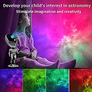 Cepignoly Star Projector Galaxy Night Light - Alien Light Projector, Ceiling LED Lamp with Timer and Remote, for Kids and Adults, Bedroom ,Christmas, Birthdays, Game Room,Party ,Holiday GIFS.