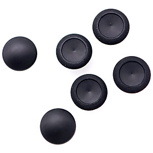 Deal4GO 6 Pack Swap Magnetic Thumbstick Set Replacement for Xbox One Elite Controller Analog Sticks Black