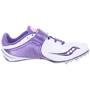 Saucony Women's Spitfire 2, White/Purple, 10 M US